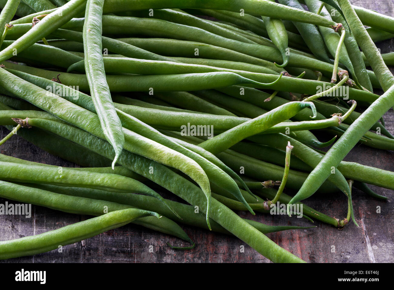 Sweet green beans - closeup Stock Photo - Alamy