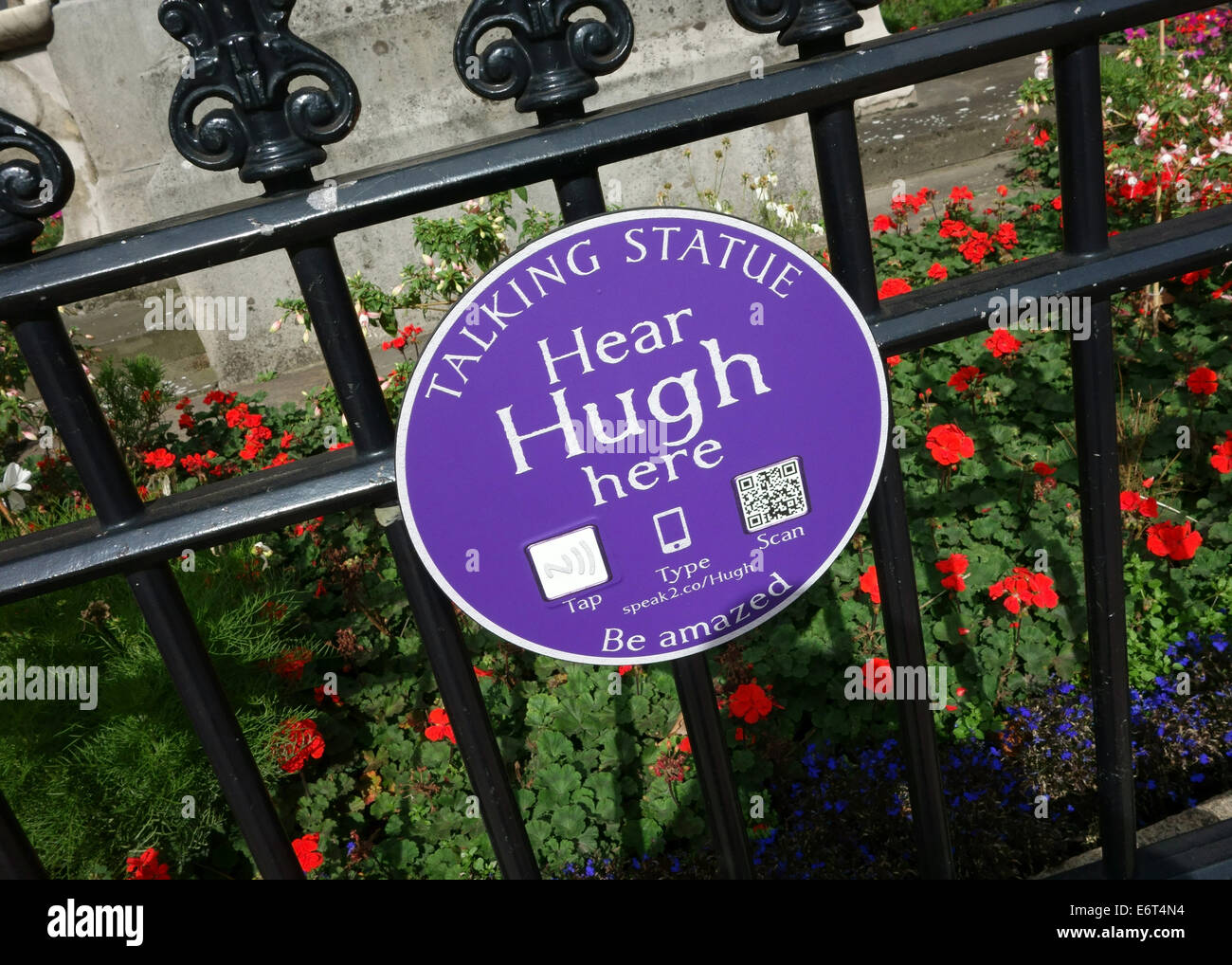 Talking statue of Sir Hugh Myddleton, Islington Green, London Stock ...