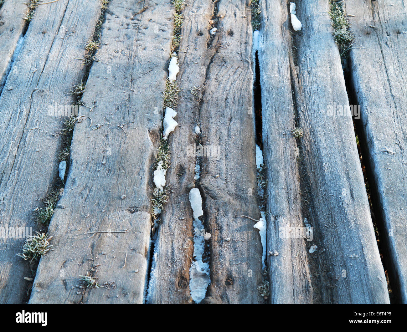 Old Wood Bridge Stock Photo - Alamy