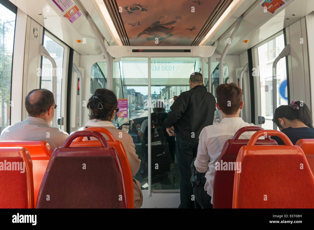 Inside of tram hi-res stock photography and images - Alamy