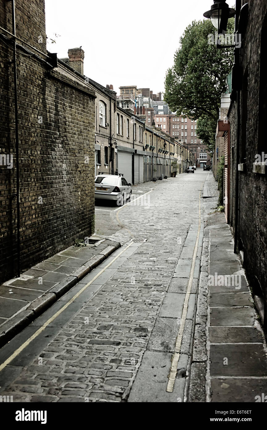 Mews alley in central London Stock Photo - Alamy