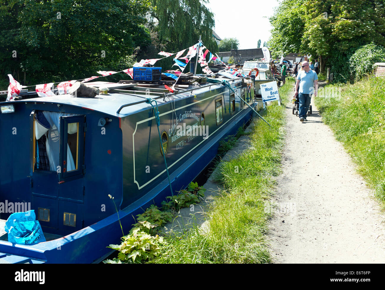 The wool boat at Burscough Stock Photo - Alamy