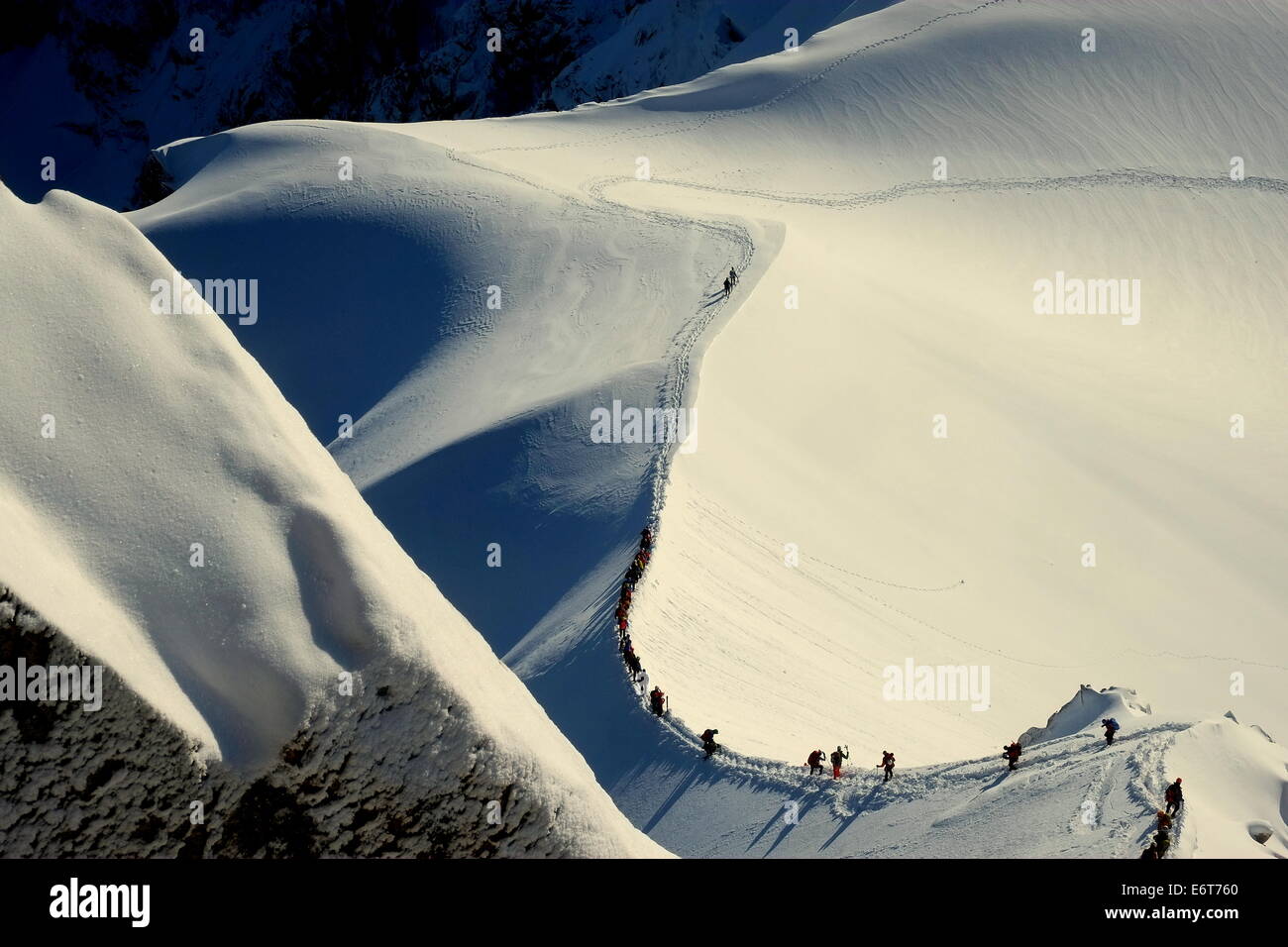 Glacier du geant vallée blanche hi-res stock photography and images - Alamy