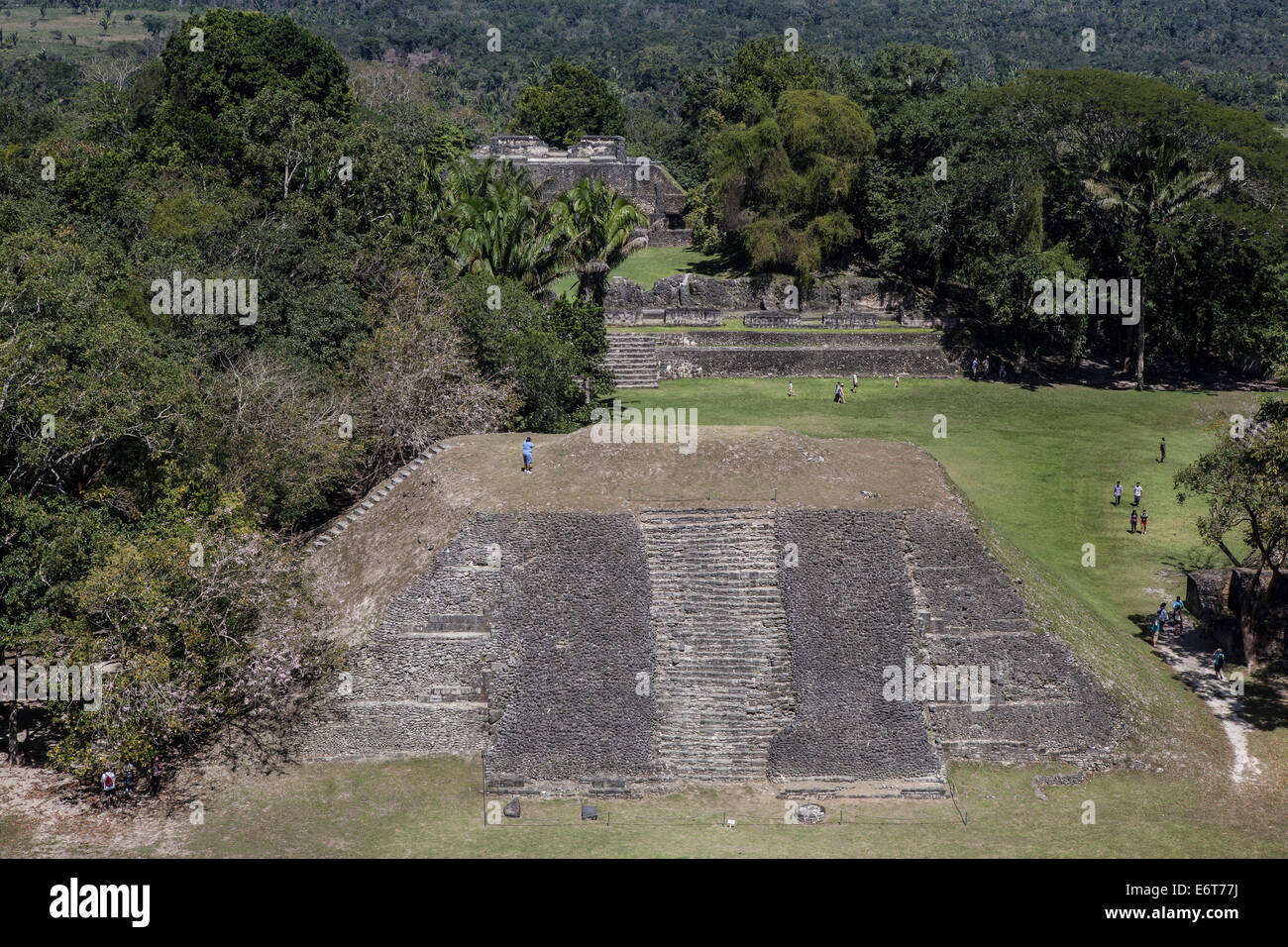 Maya Ruins of Xunantunich, Caribbean, Belize Stock Photo - Alamy