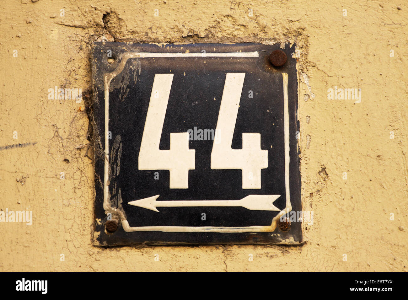 House numbers in different styles and colors (concept for real estate ...