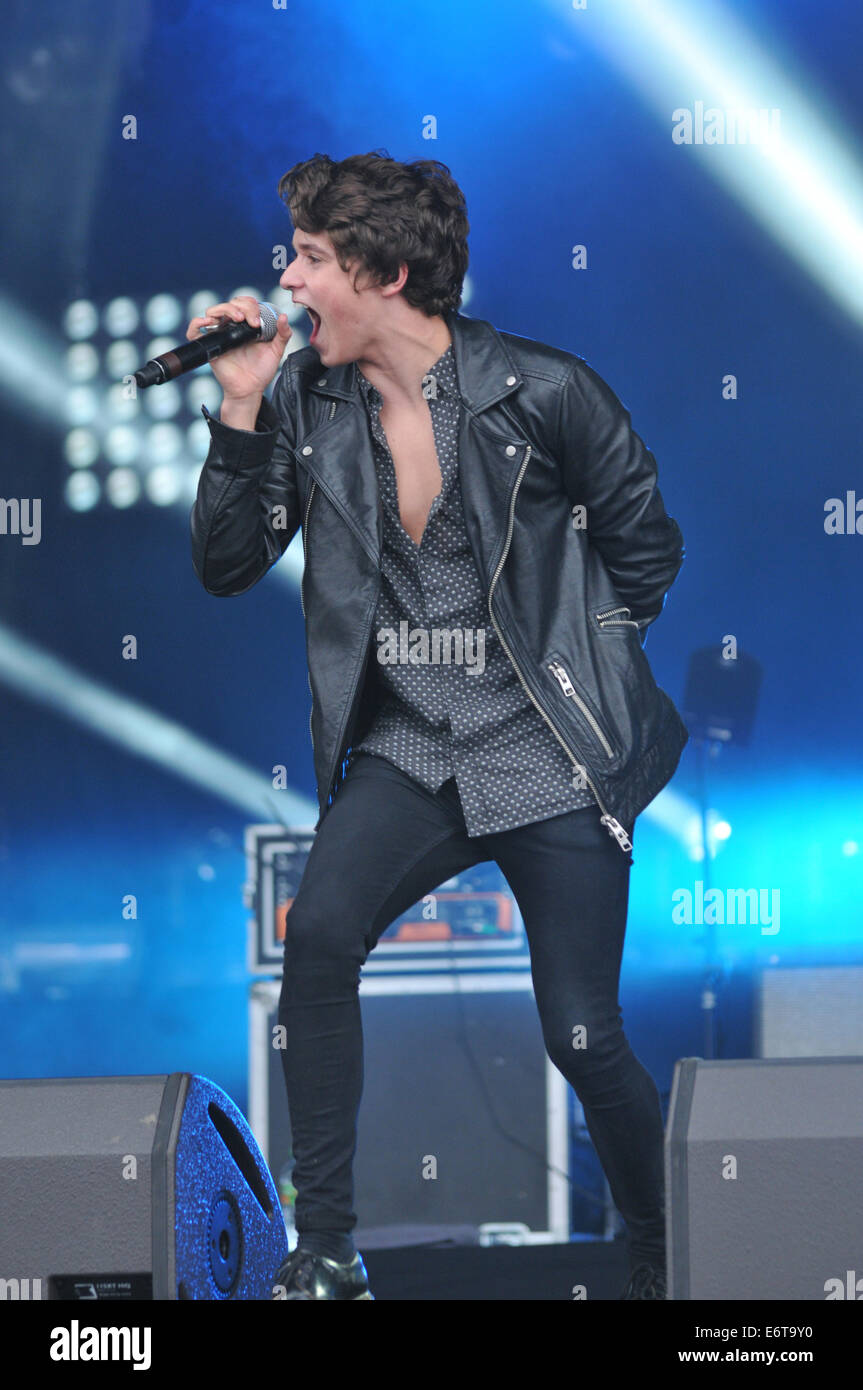 Bradley simpson lead singer of british pop band the vamps hi-res stock ...