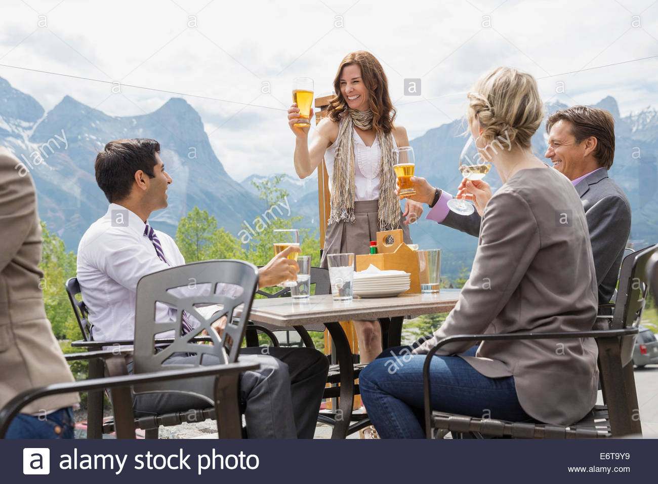 Businessman toasting hi-res stock photography and images - Alamy
