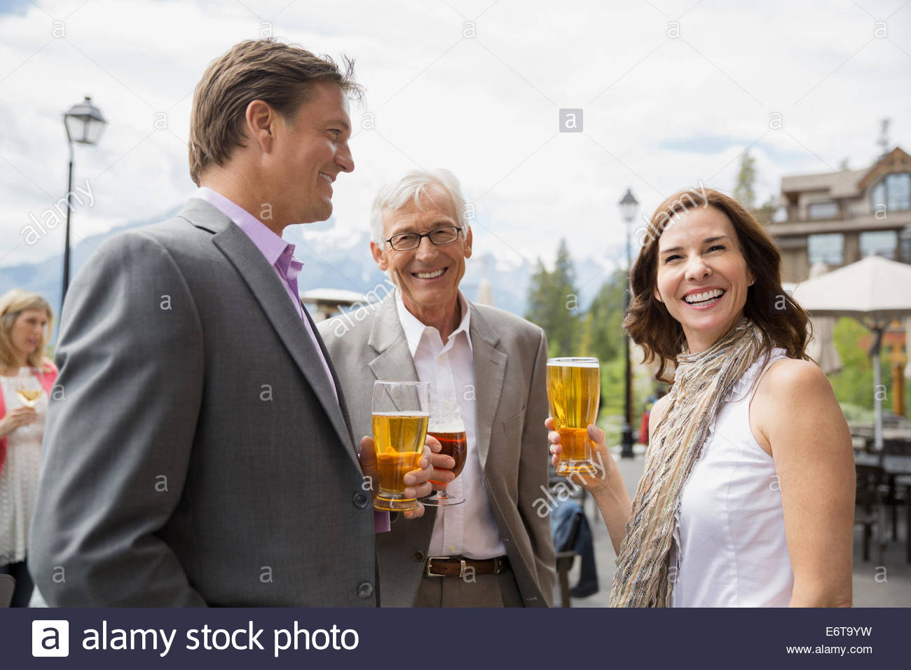 Business event outdoors hi-res stock photography and images - Alamy