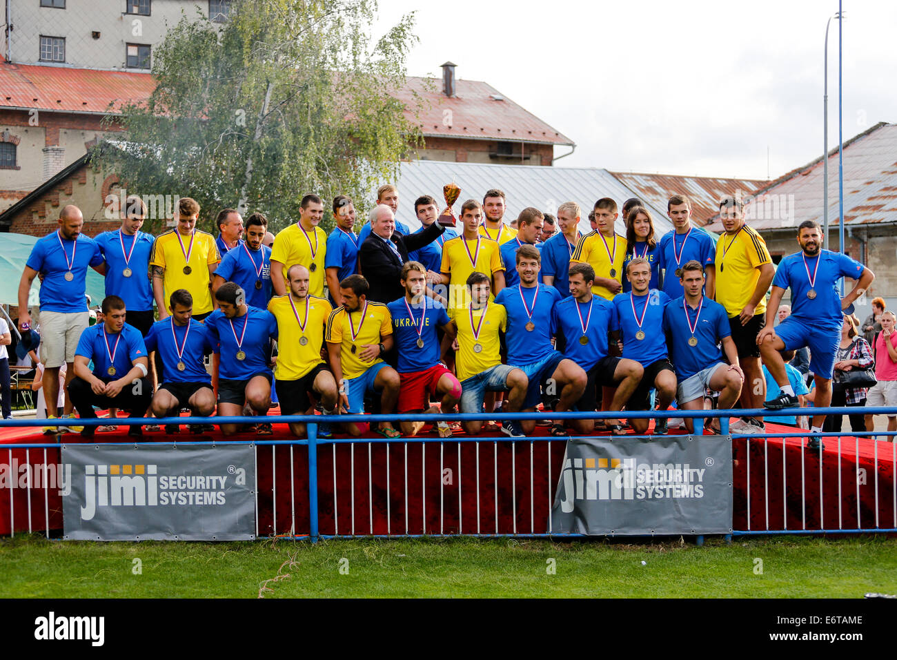 Vyškov, Czech Republic. 30th Aug, 2014. Medal ceremony in European ...