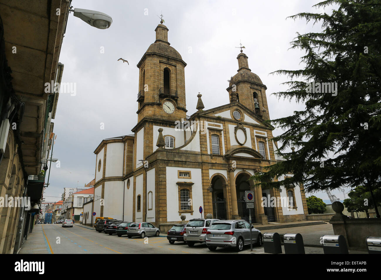 FERROL, SPAIN - JULY 25, 2014: Famous cathedral of Ferrol, Galicia ...