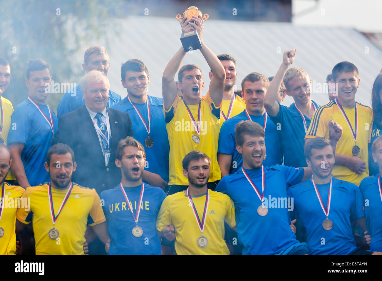 Gold silver bronze medals ukraine hi-res stock photography and images ...