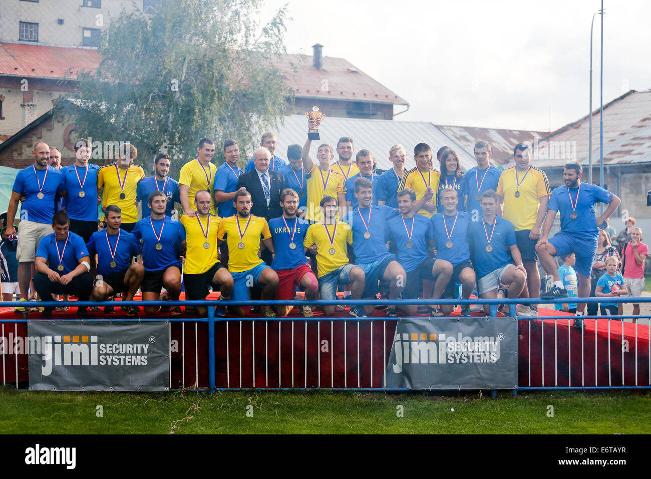 Vyškov, Czech Republic. 30th Aug, 2014. Medal ceremony in European ...