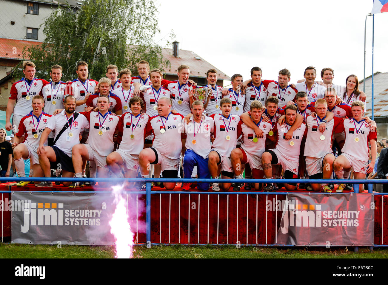 Vyškov, Czech Republic. 30th Aug, 2014. Medal ceremony in European ...
