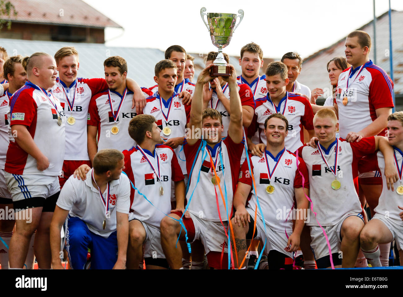 Vyškov, Czech Republic. 30th Aug, 2014. Medal ceremony in European ...