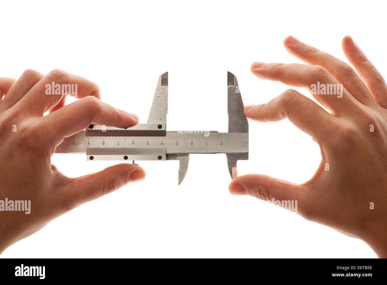Close up shot caliper measuring hi-res stock photography and images - Alamy
