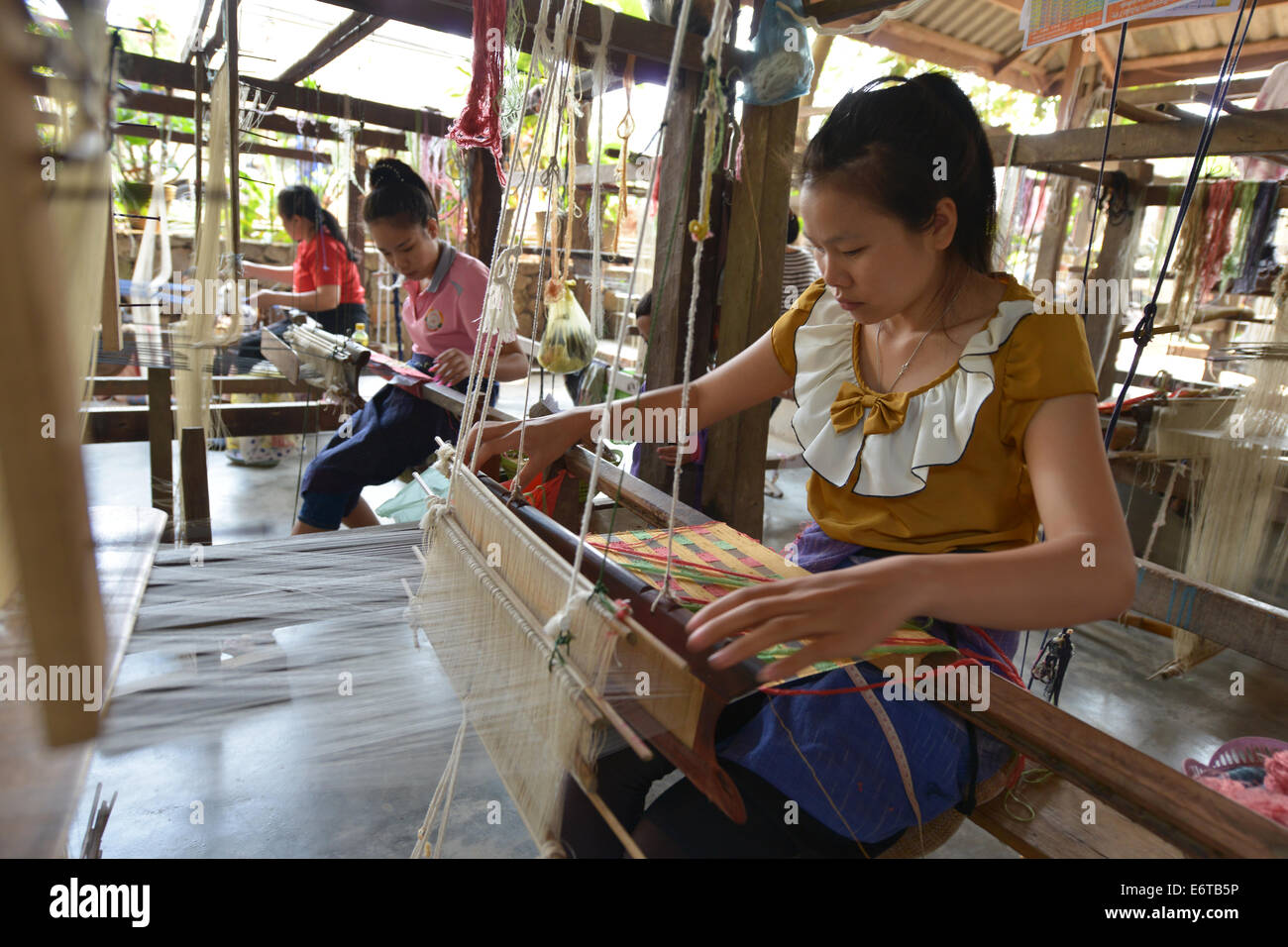 Interior of silk factory hi-res stock photography and images - Alamy