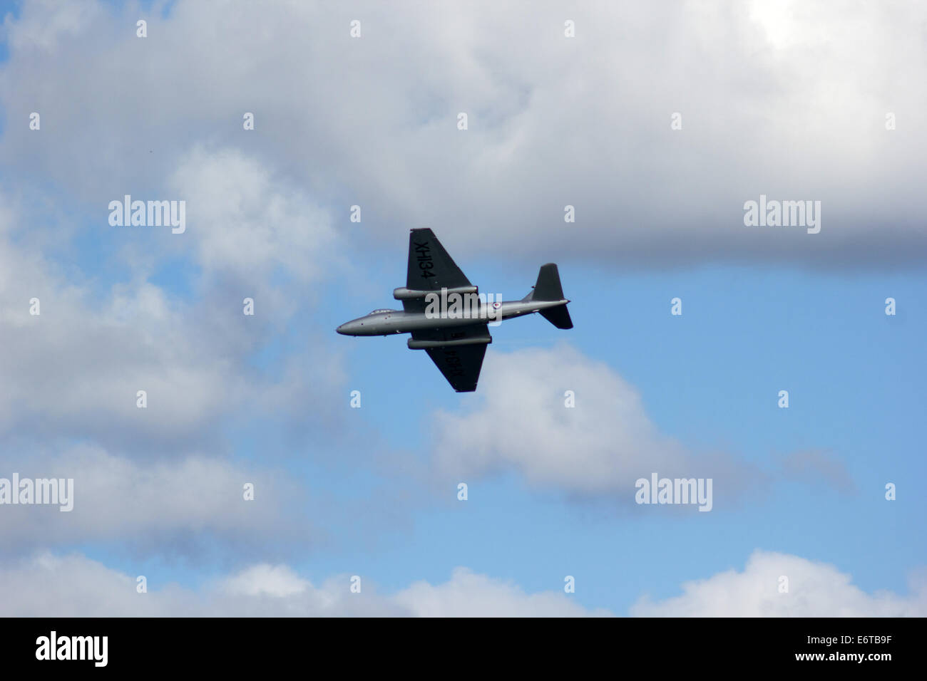 English Electric Canberra flying over Dawlish Stock Photo - Alamy
