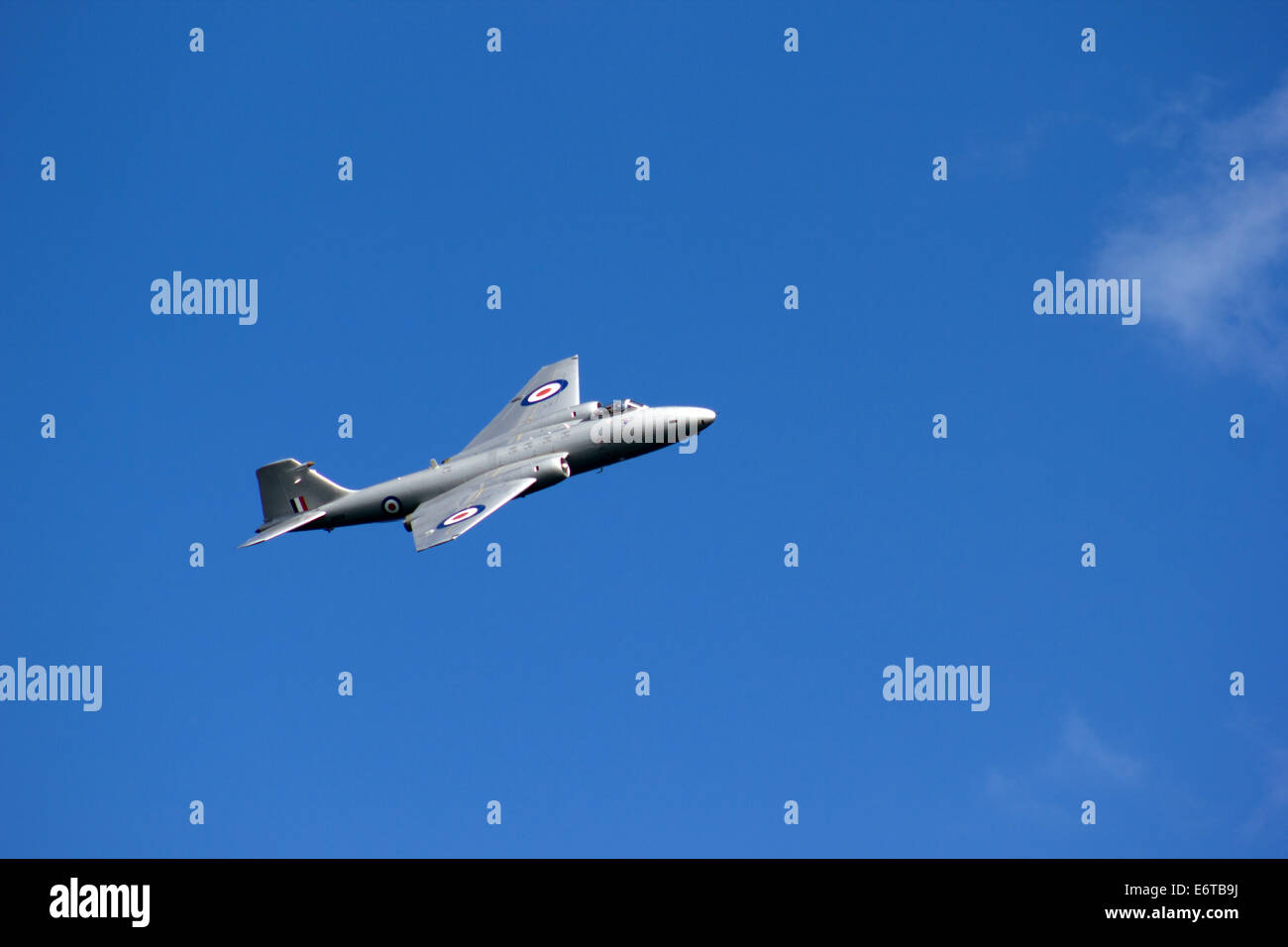 English Electric Canberra flying over Dawlish Stock Photo - Alamy