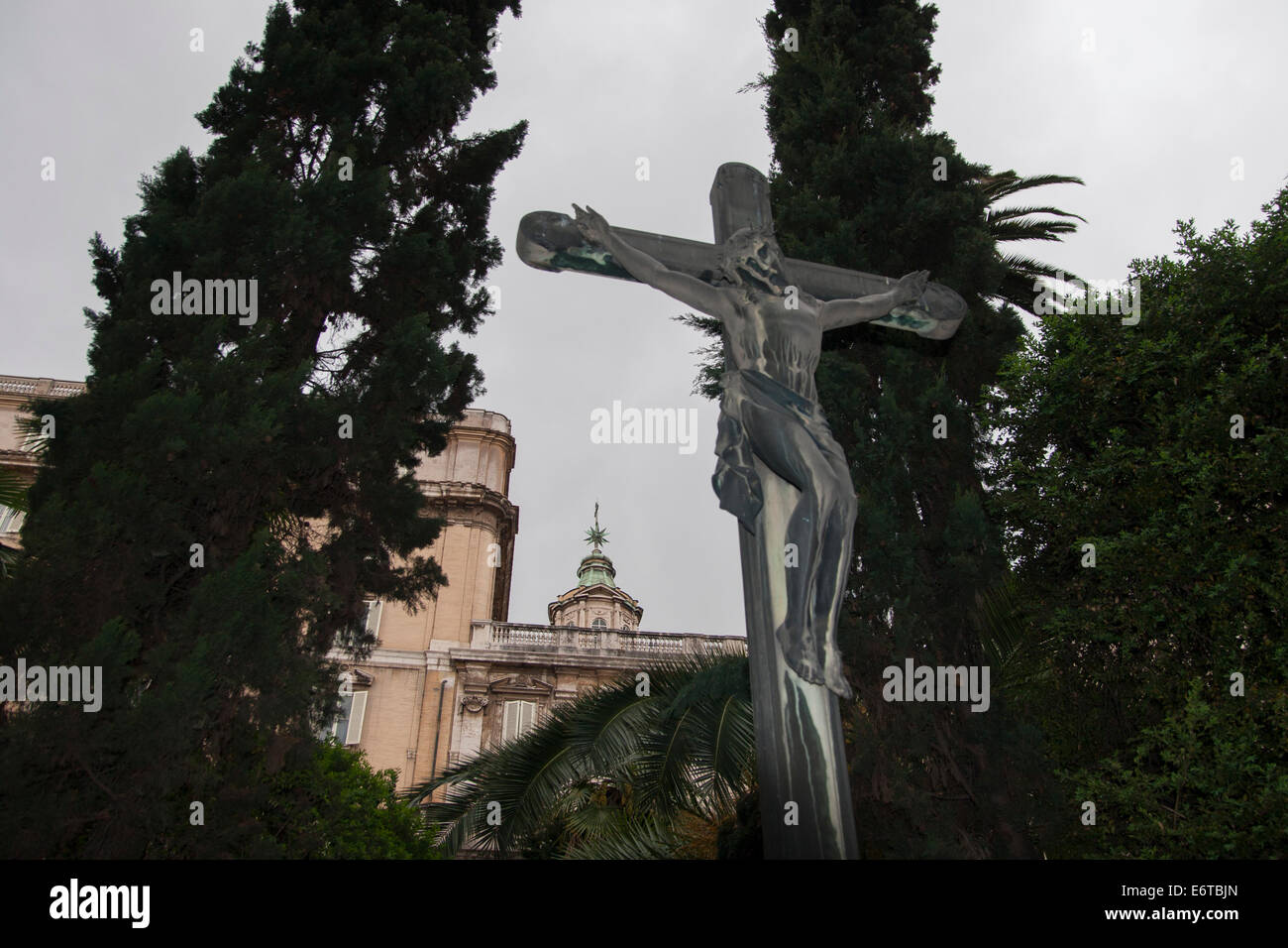 A cross at Campo Santo Teutonico in Rome (Vatican), Italy Stock Photo ...