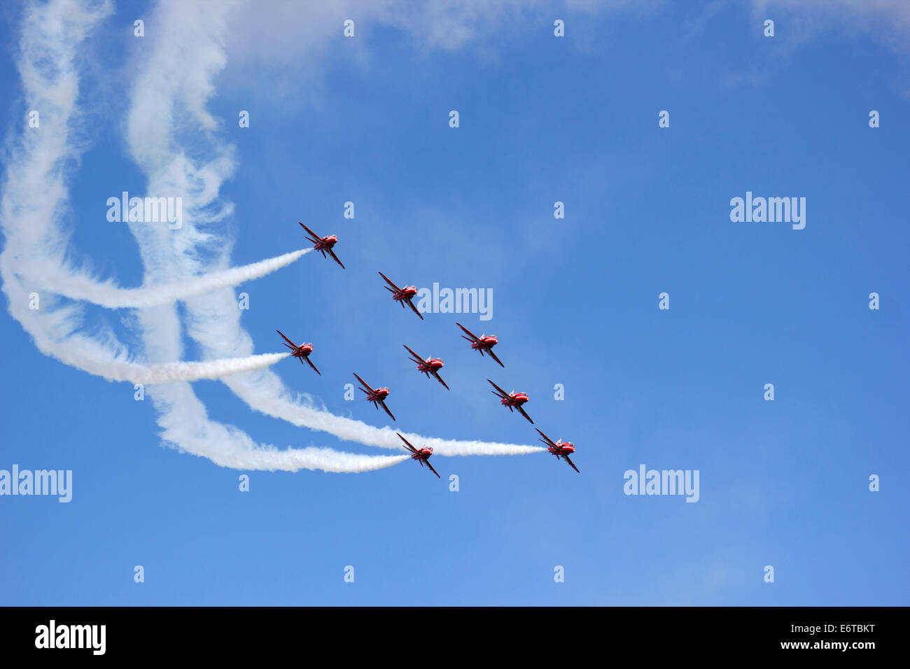The Red Arrows display team Stock Photo - Alamy
