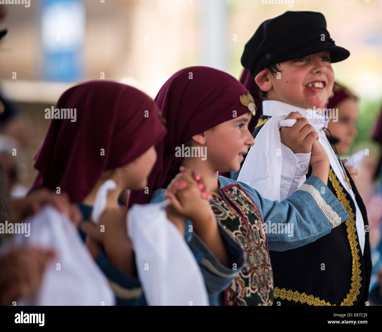 Ohio, US. 30th Aug, 2014. The Jr. Dancers perform a traditional Greek ...
