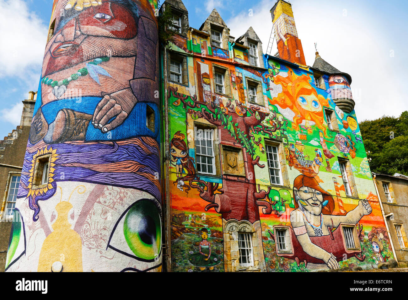 Kelburn Castle near Fairlie, Largs, Ayrshire, Scotland, a 16th century ...