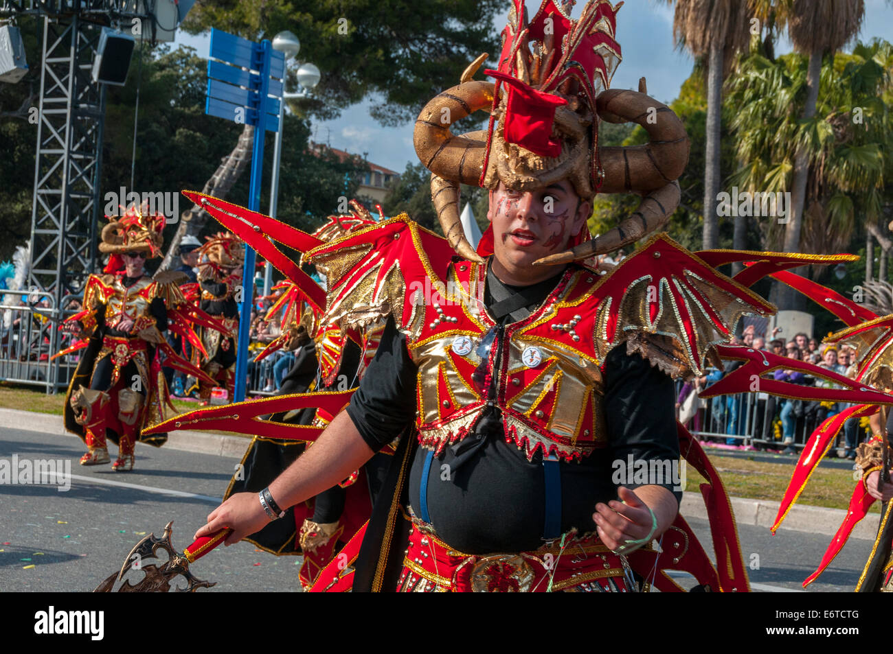 Nice, France, portrait Women in Colorful Costumes, Dancing in Street ...