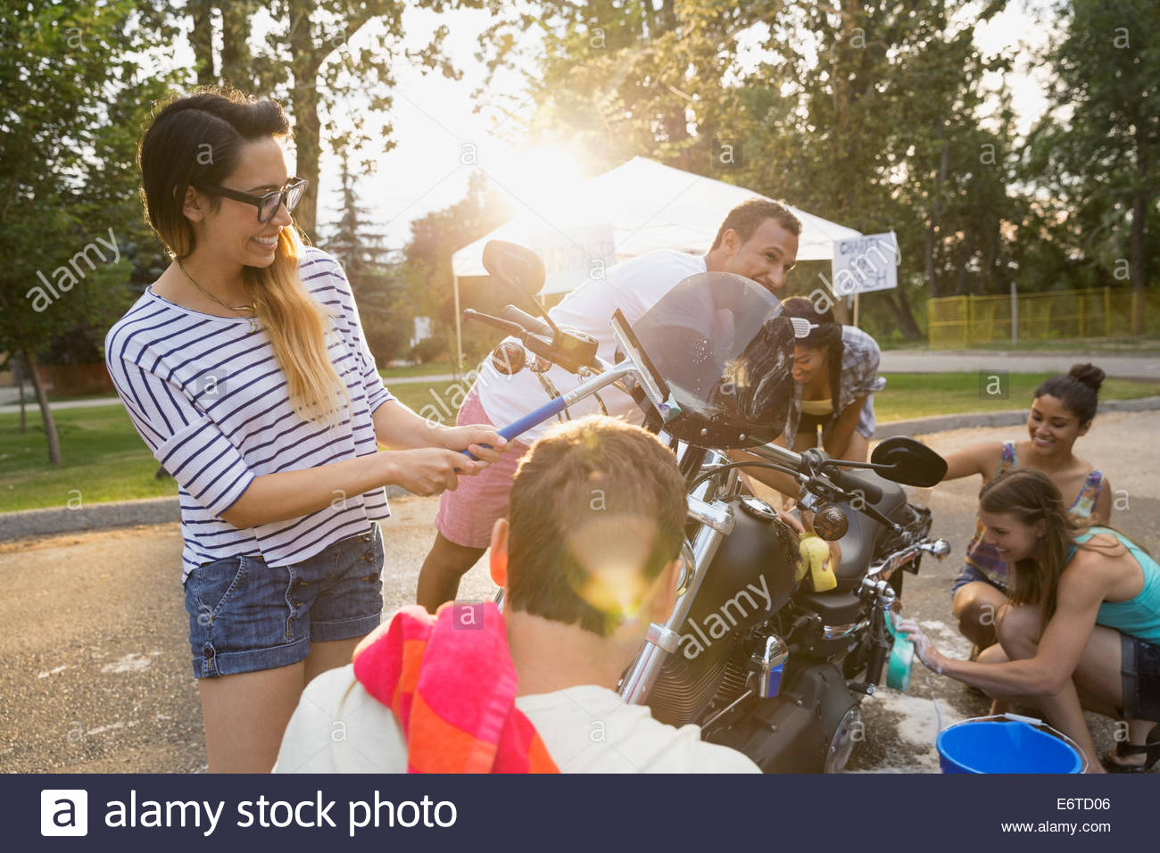 Motorcycle wash hi-res stock photography and images - Alamy