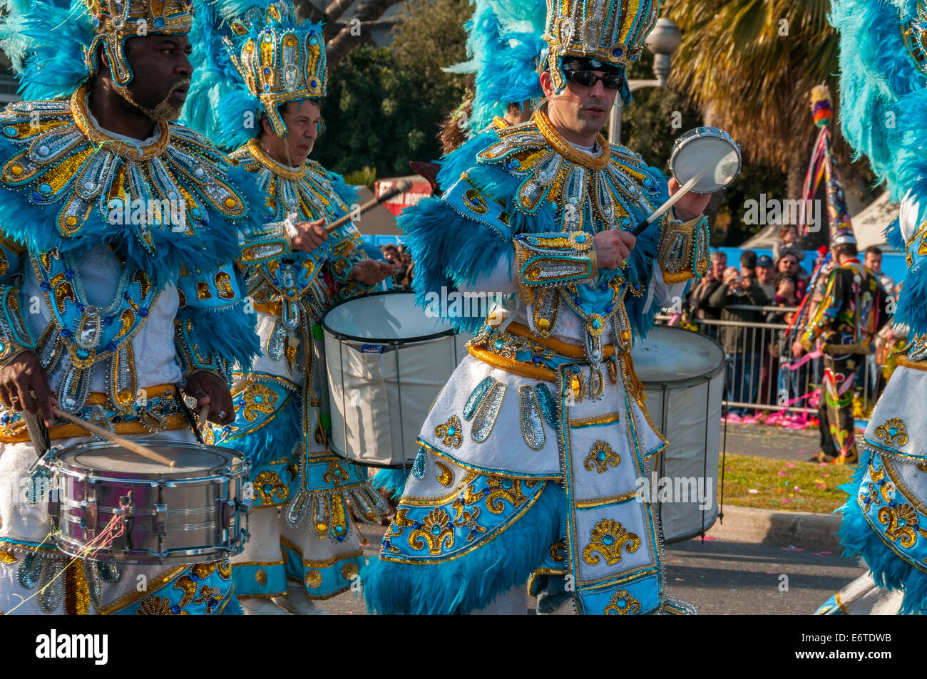 Nice, France, Crowd People, French Teenagers in Colorful Costumes ...
