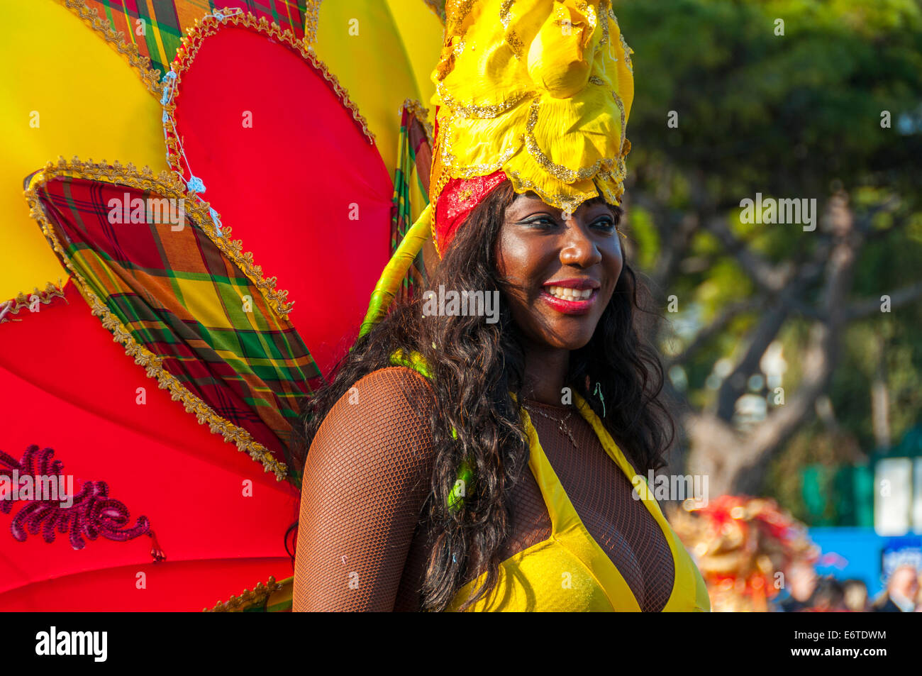 Parading front street traditional spring carnival parade city hi-res ...