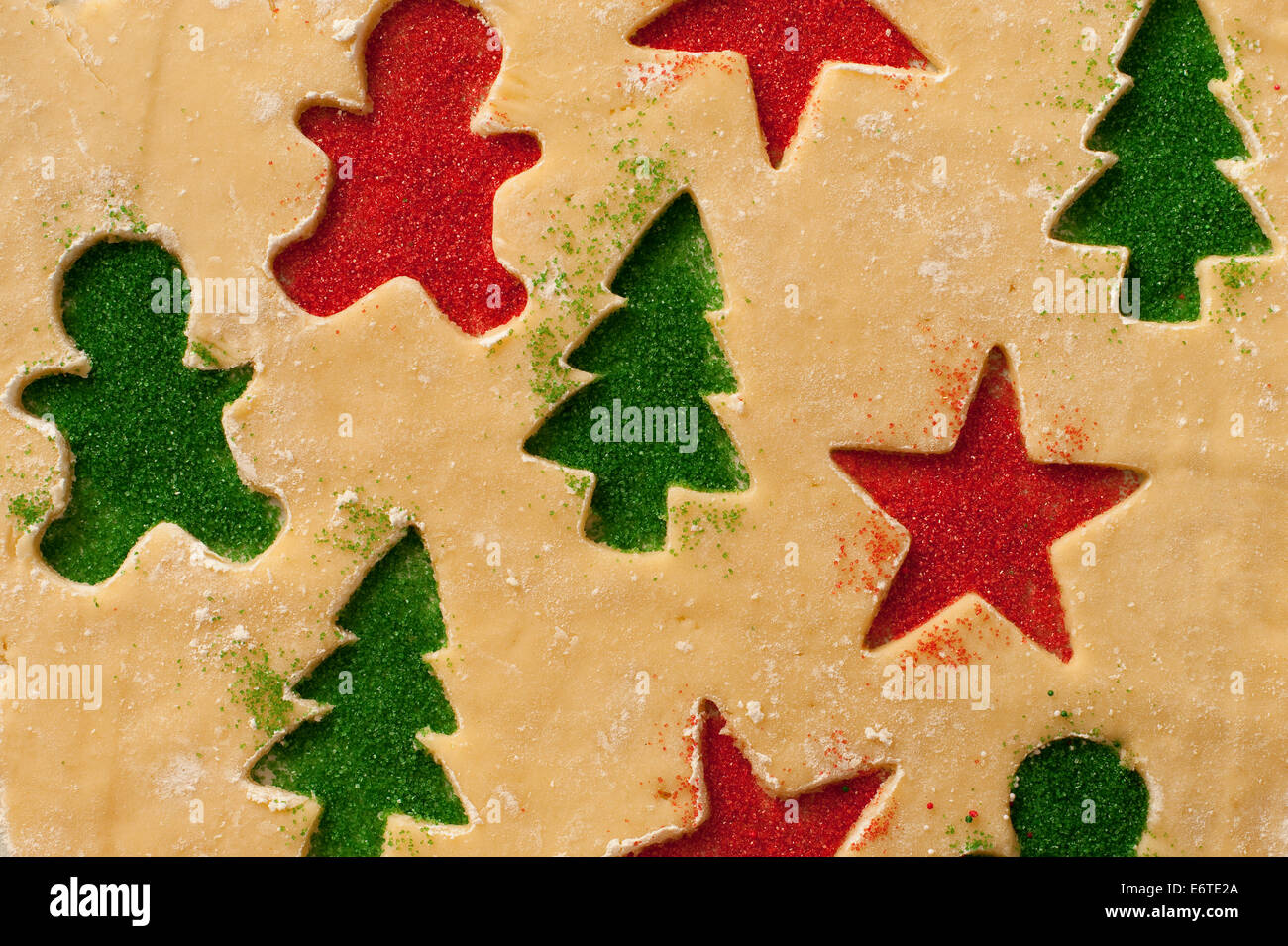 Baking cookies at Christmas time celebration with family and friends ...