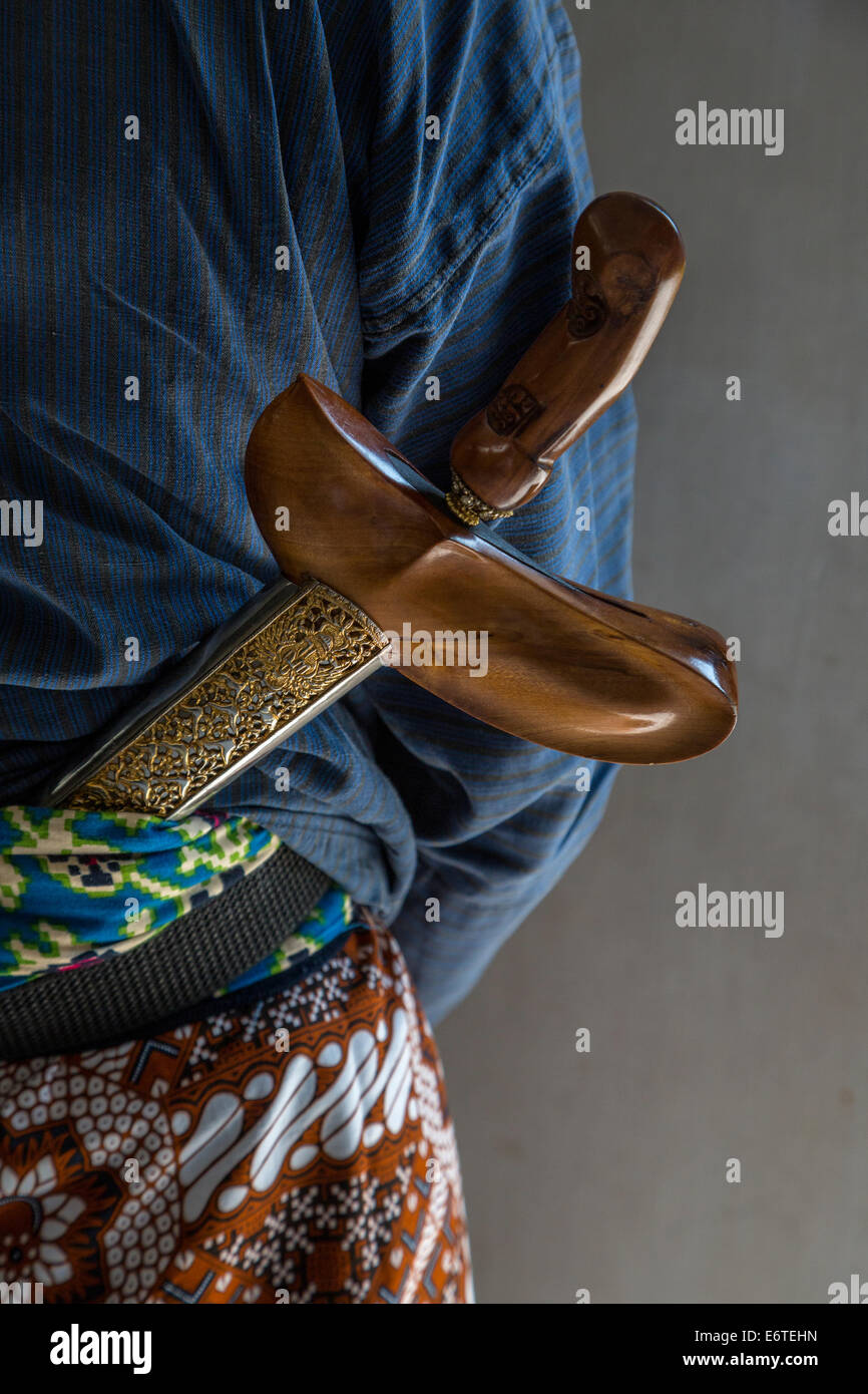 Yogyakarta, Java, Indonesia. Sultan's Palace Guard with Kris ...