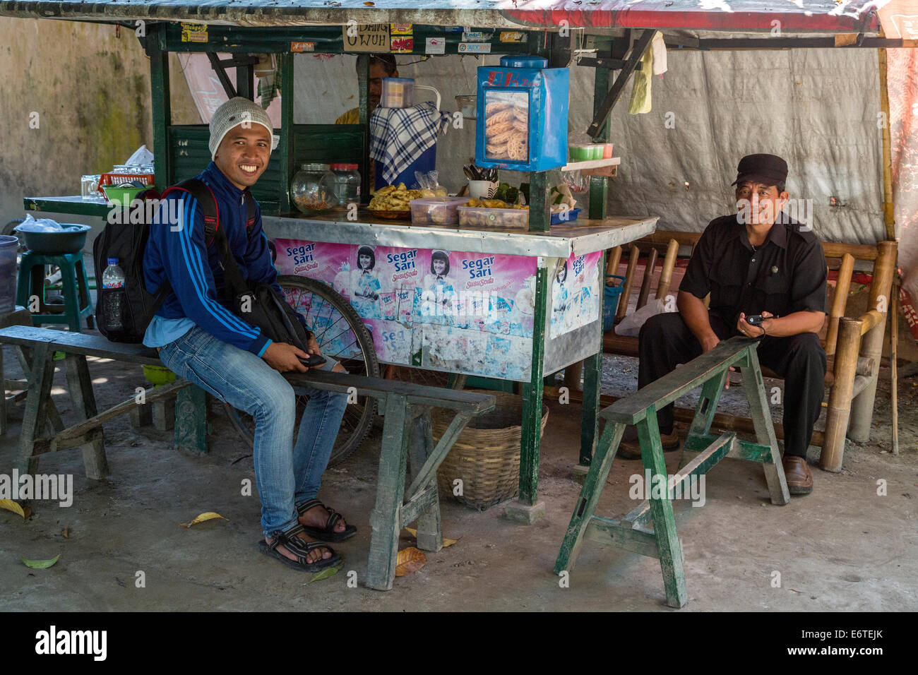 Yogyakarta, Java, Indonesia. Fast Food Refreshment Stand, Taman Sari ...