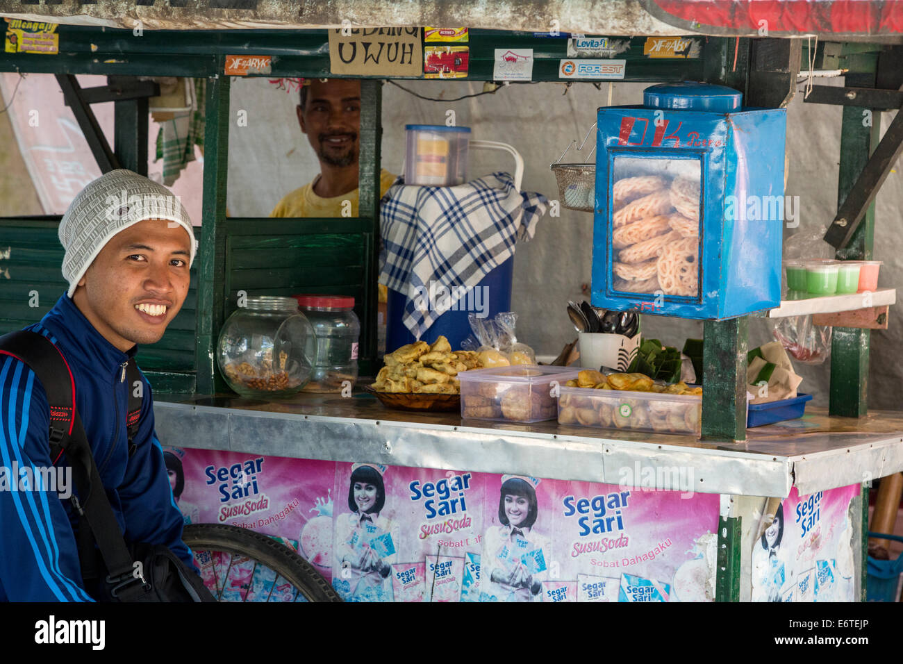 Yogyakarta, Java, Indonesia. Fast Food Refreshment Stand, Taman Sari ...