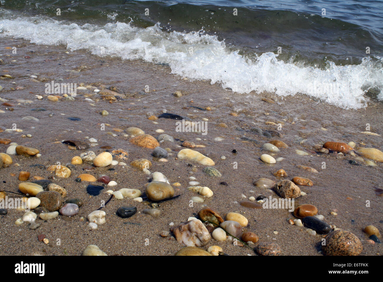 Gardiners Bay Shoreline Stock Photo - Alamy