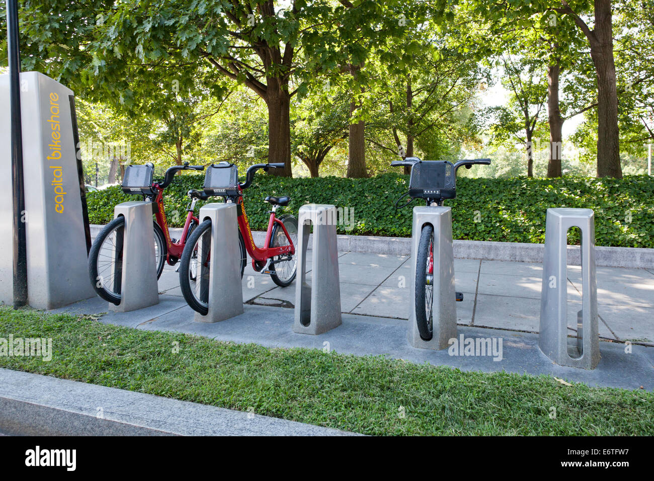 Capital Bike Share station - Washington, DC USA Stock Photo - Alamy