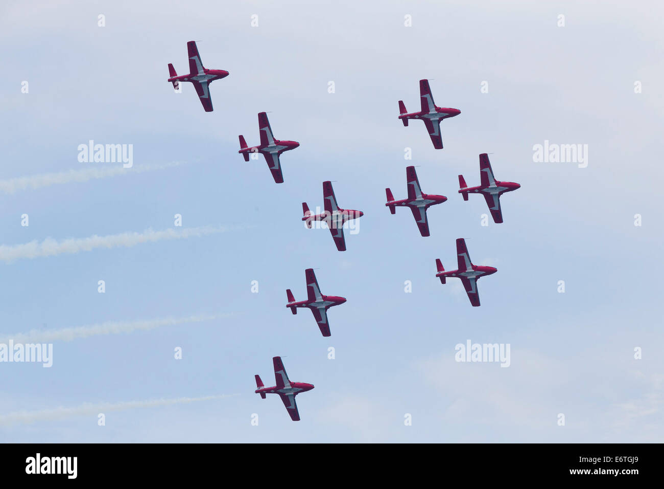 Toronto, Canada. 30th Aug, 2014. The Canadian Air Force Snowbirds ...