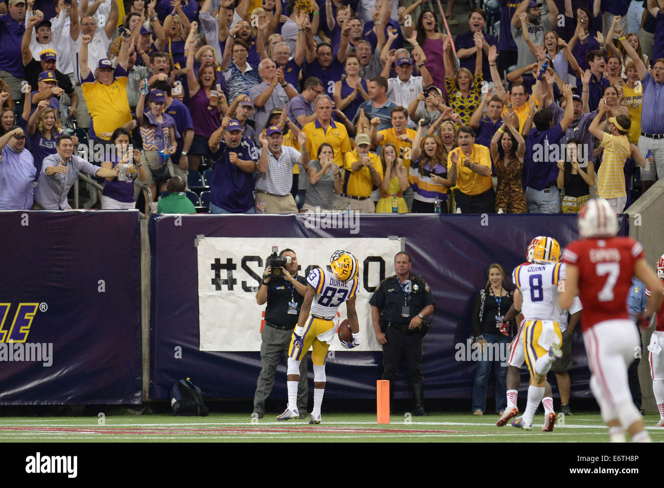 Houston, Texas, USA. 30th Aug, 2014. LSU Tigers wide receiver Travin ...