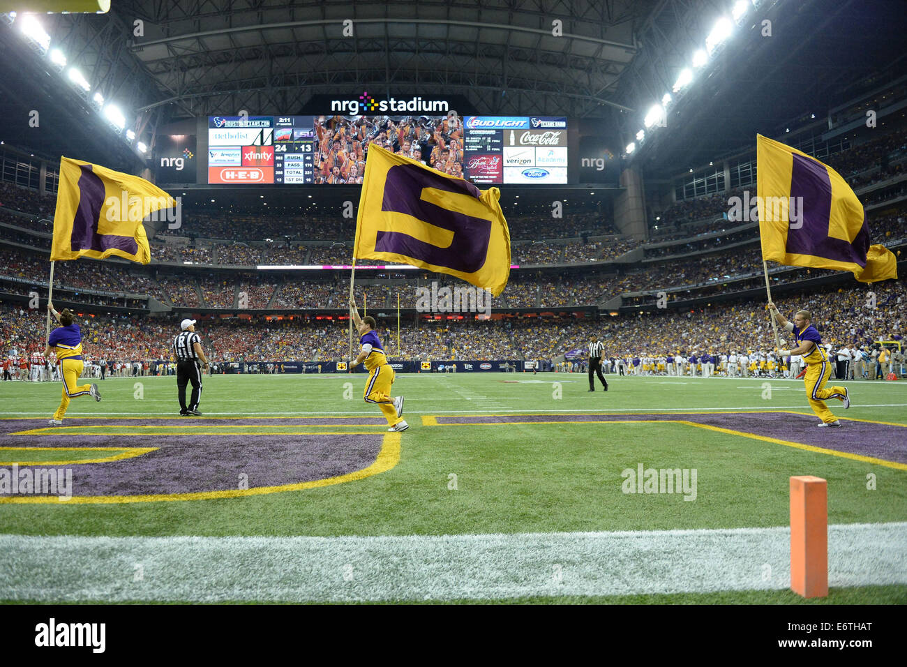 Lsu football flag hi-res stock photography and images - Alamy