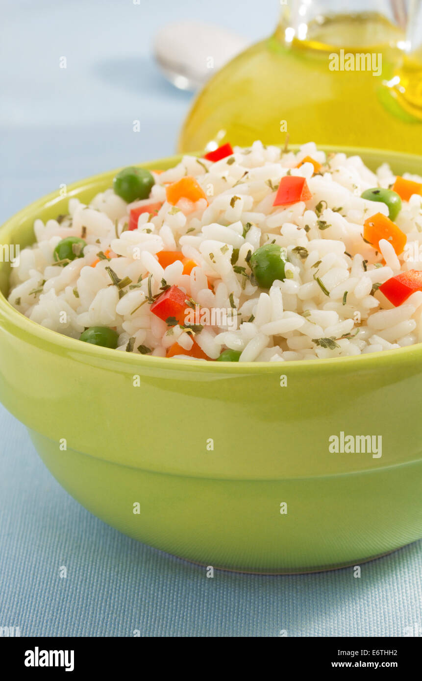 bowl full of cooked rice Stock Photo - Alamy