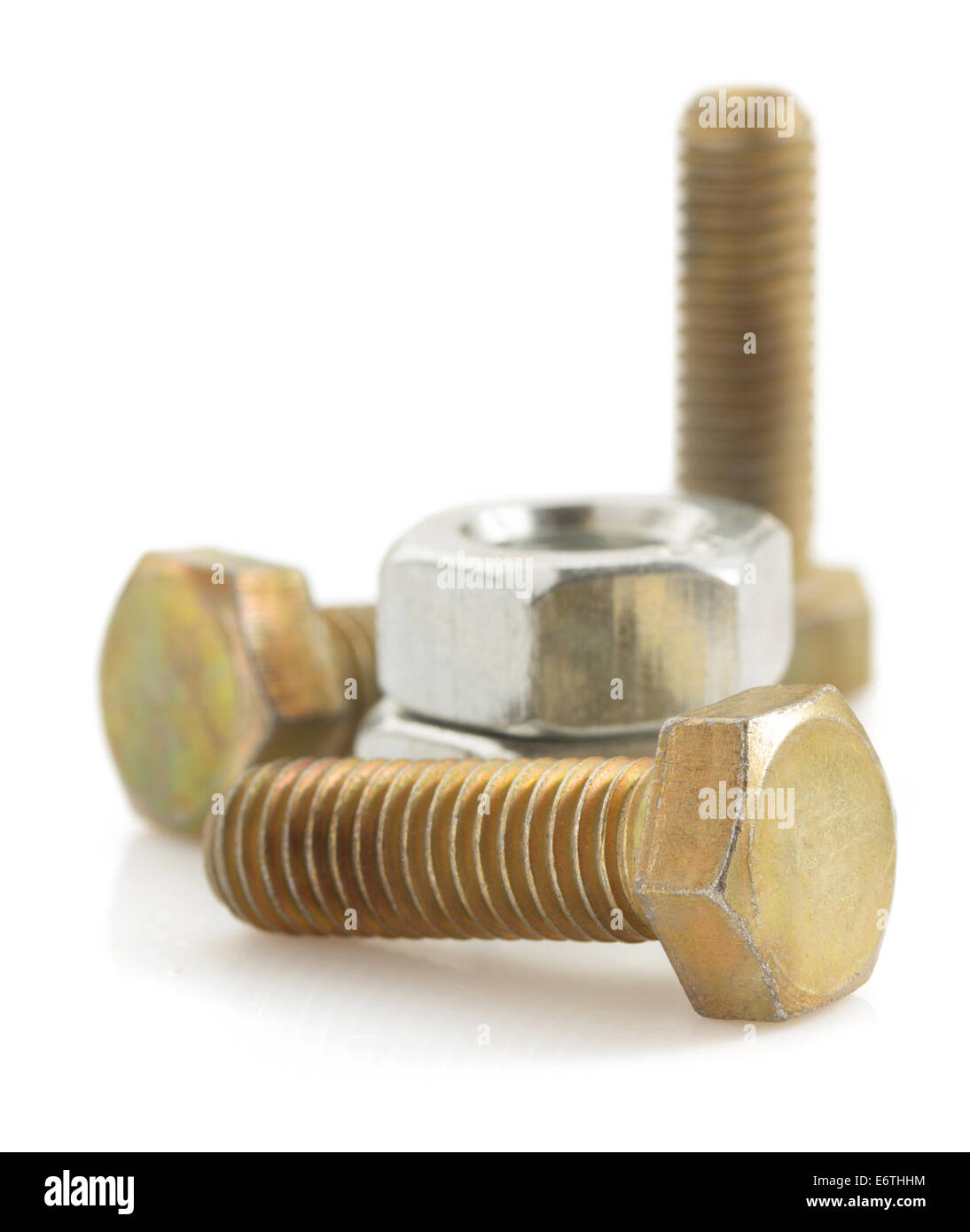 metal bolts tool isolated on white background Stock Photo - Alamy