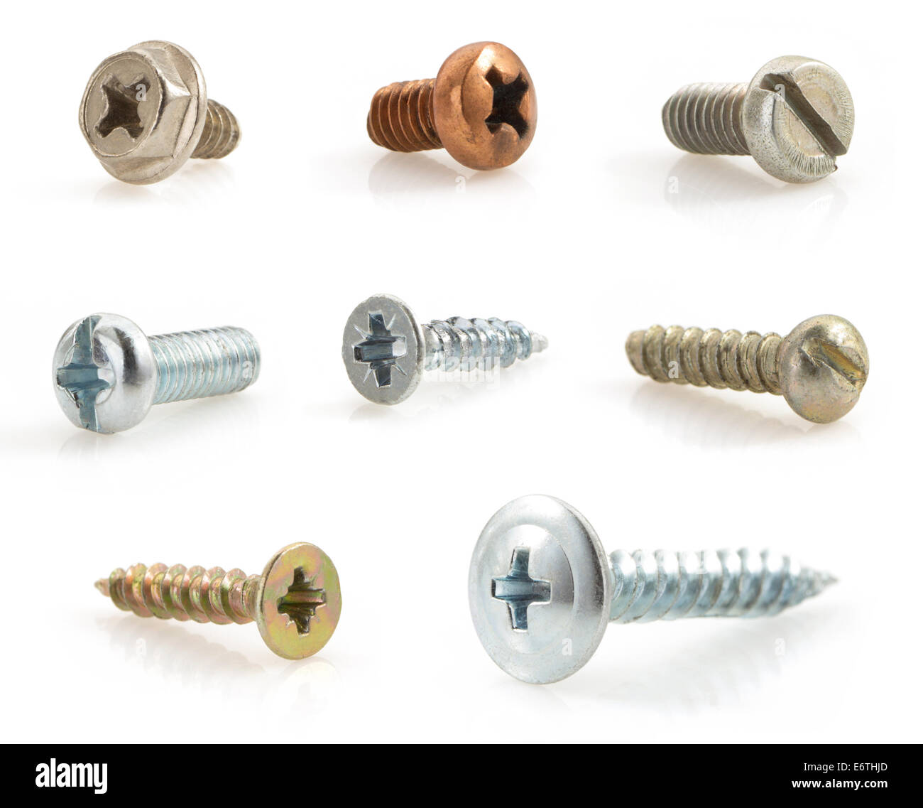 metal screws tool isolated on white background Stock Photo - Alamy
