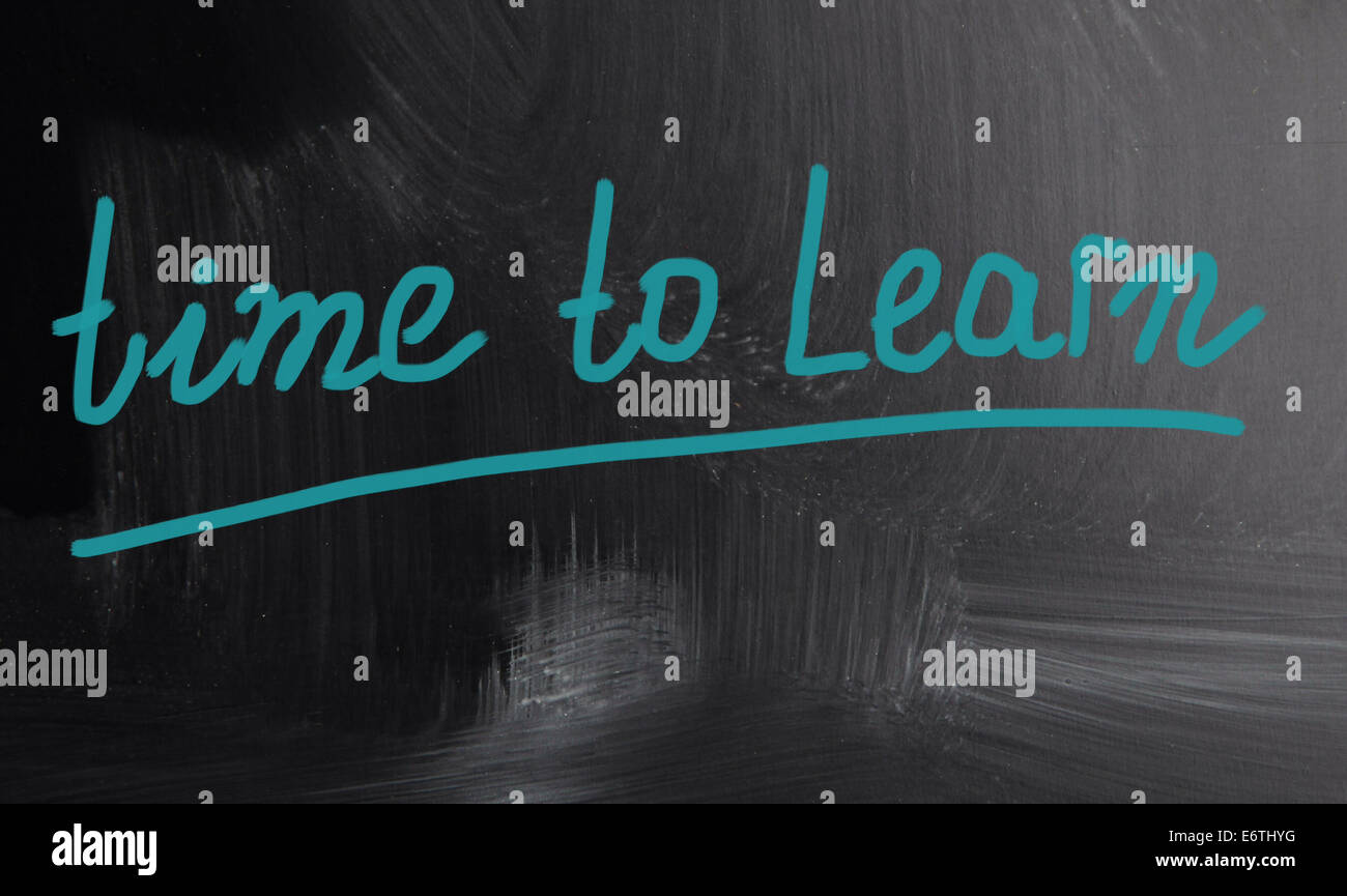 time to learn concept Stock Photo - Alamy