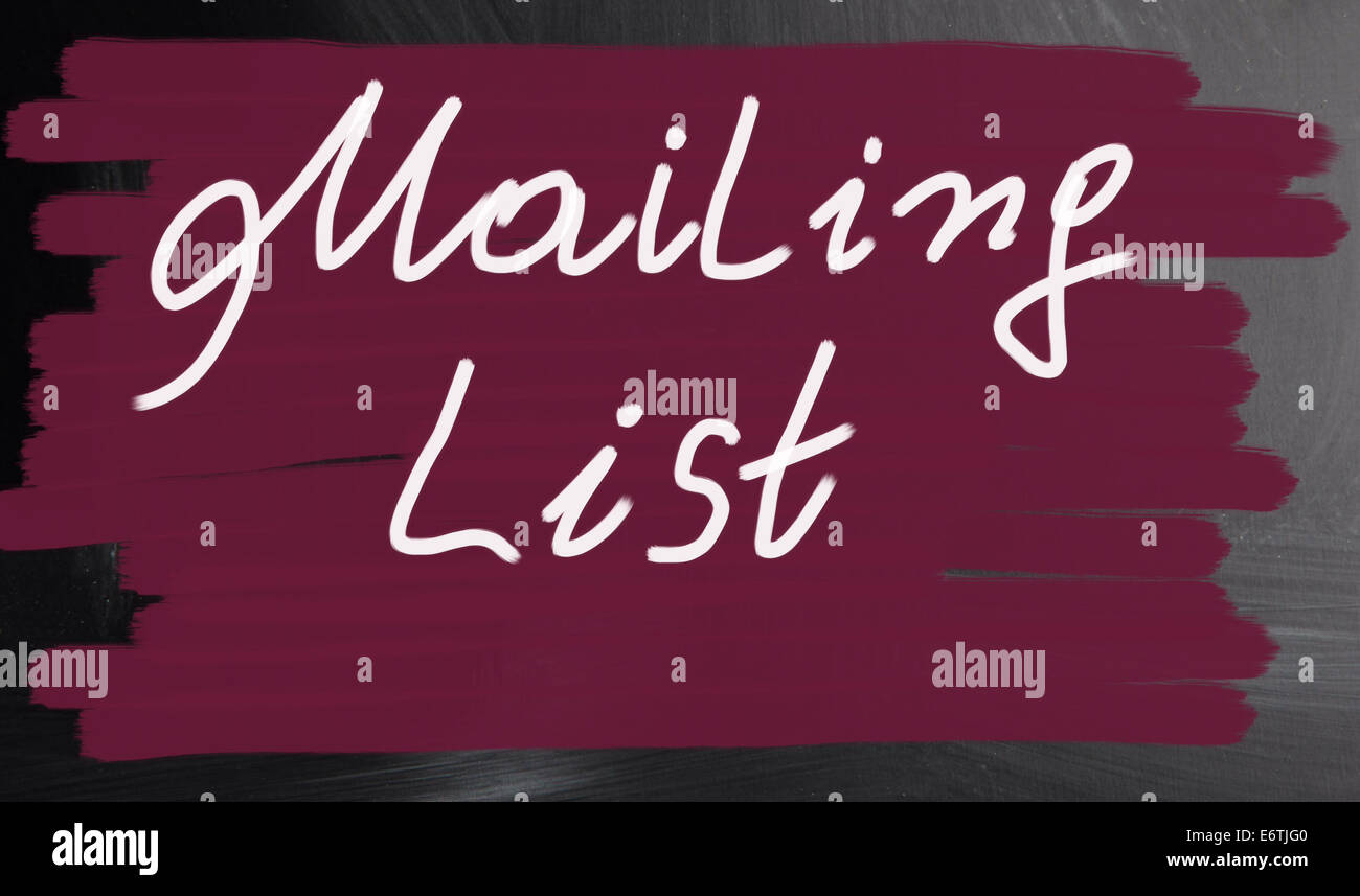 Electronic mailing list hi-res stock photography and images - Alamy