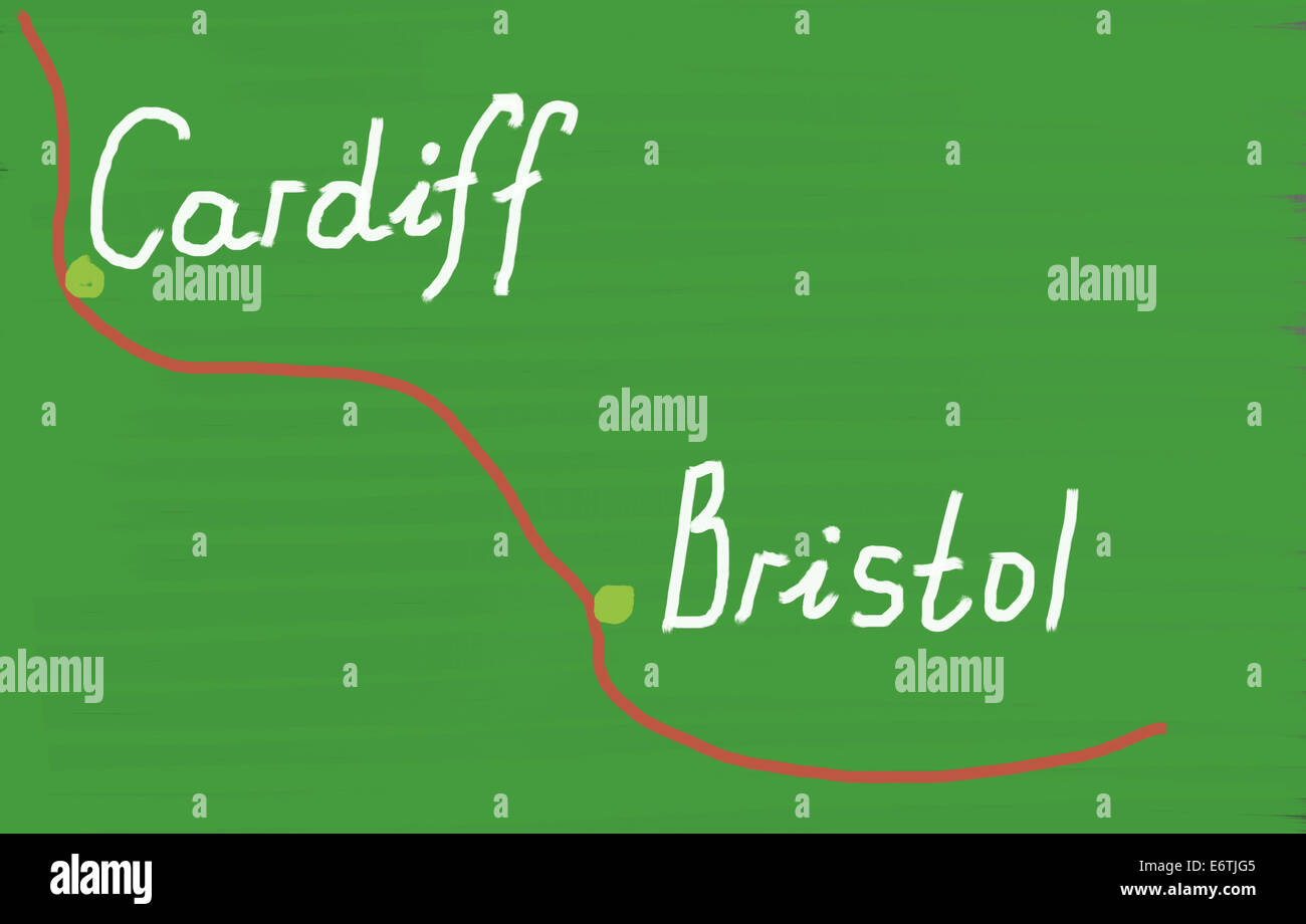 Cardiff city plan hi-res stock photography and images - Alamy