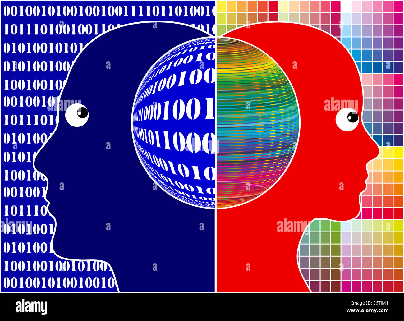 Logic and Creativity Stock Photo - Alamy