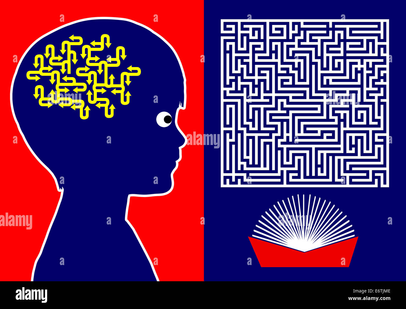 Reading and Brain Development Stock Photo - Alamy
