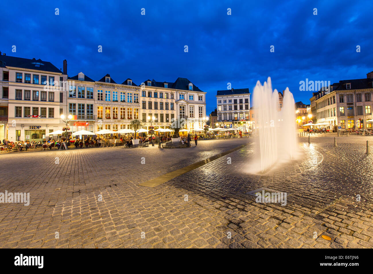 Grand Place, the central square in the city center, historic old town ...