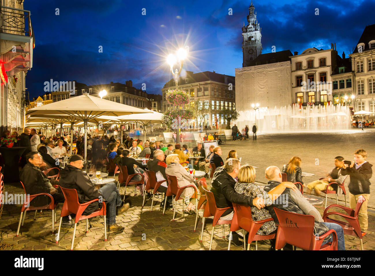 Grand Place, the central square in the city center, historic old town ...