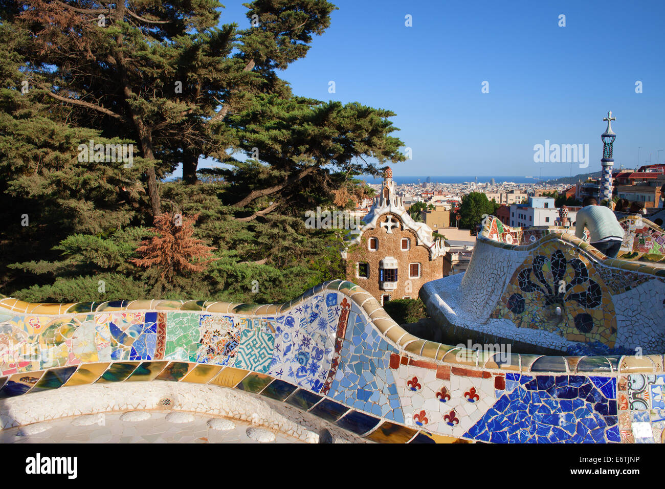 Park Guell in Barcelona, Catalonia, Spain Stock Photo - Alamy